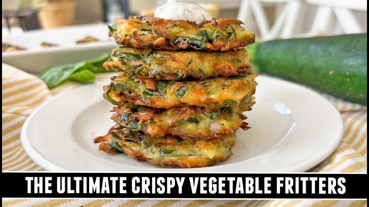 CRISPY Vegetable Fritters | Seriously GOOD and Easy to Make - YouTube
