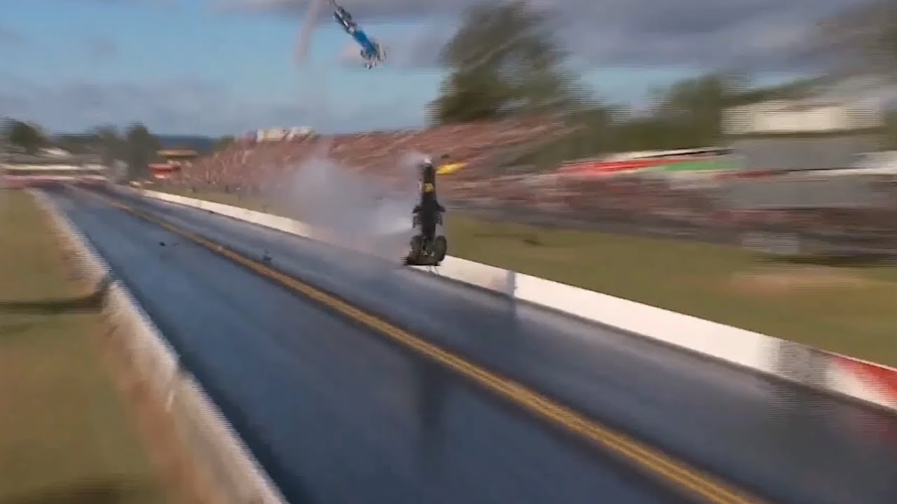 Phil Lamattina Top Fuel Crash (2007 and 2015) - Willowbank Raceway ...