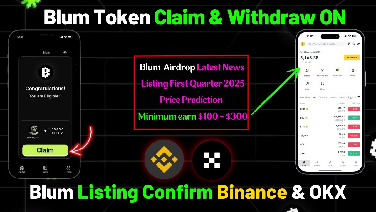 Blum Token Listing Date & Price | Blum Token Claim & Withdraw | Latest ...