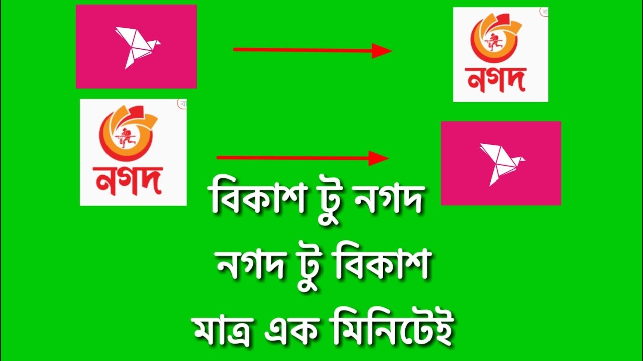 বিকাশ টু নগদ। নগদ টু বিকাশ।।মাত্র এক মিনিটেই।। Bkash to Nogot ! Nogot ...