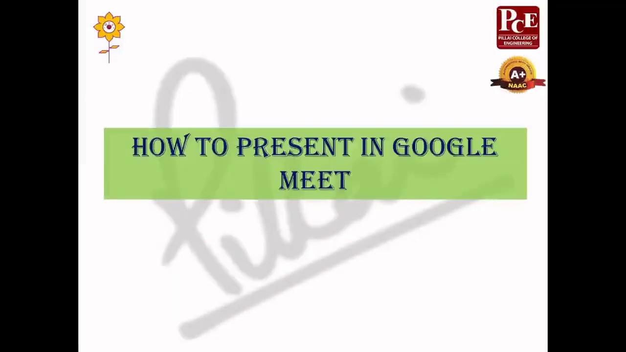 How to present in 'Google Meet' - YouTube