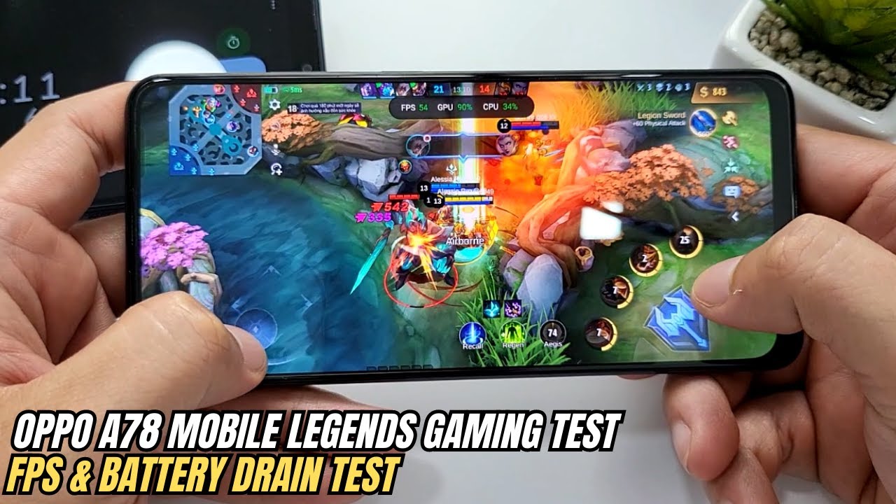 Oppo A78 4G Mobile Legends Gaming test | Snapdragon 680, 90Hz Display ...
