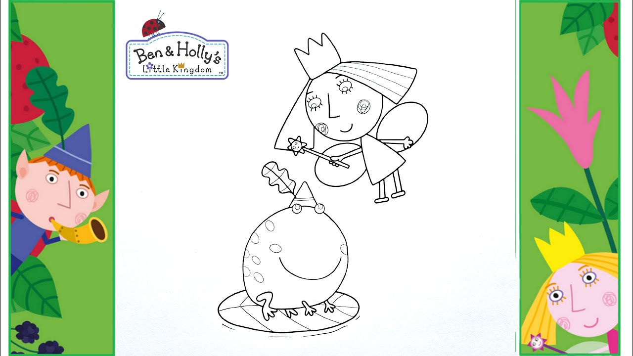 Ben Elf and Princess Holly Coloring Pages | Ben and Holly's Little ...