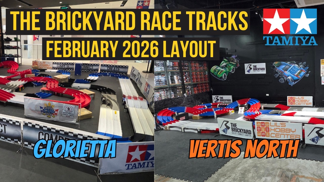 Tamiya Mini4WD - The Brickyard February 2026 Layout (Glorietta and ...