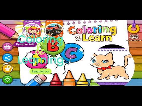 Cat - Coloring & Learn - Fun Game For Kids (Over 250 Coloring Pages ...
