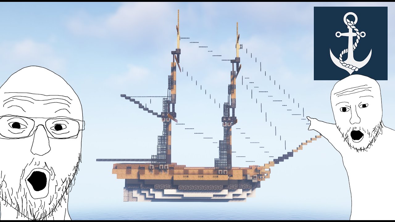 Minecraft: shipbuilding basics guide (hull).mp4 - YouTube