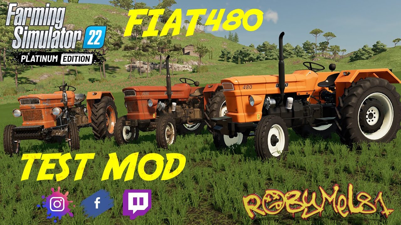 FIAT 480 TEST MOD (Console/Pc) FARMING SIMULATOR 22 - YouTube