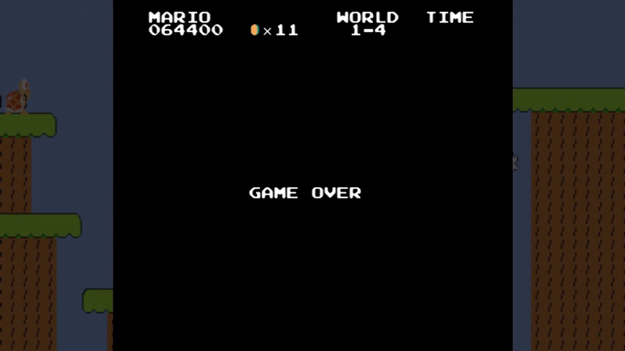 Super Mario Bros. - Game Over (NES) - YouTube