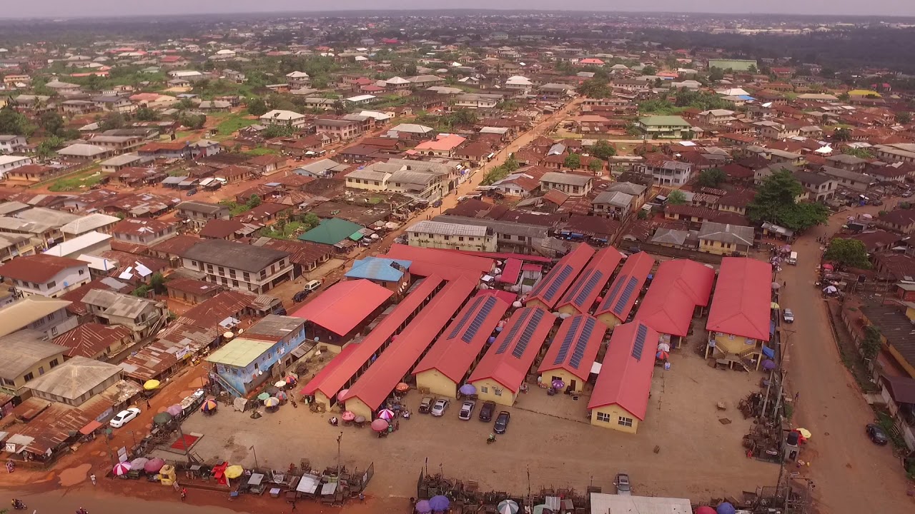 African Town Aerial Tour - YouTube