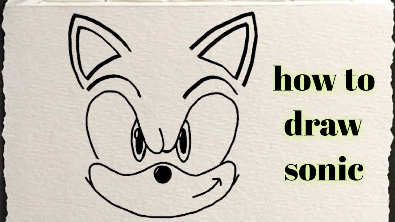 easy drawing | Pencil drawing | how to draw sonic | simple drawing ...