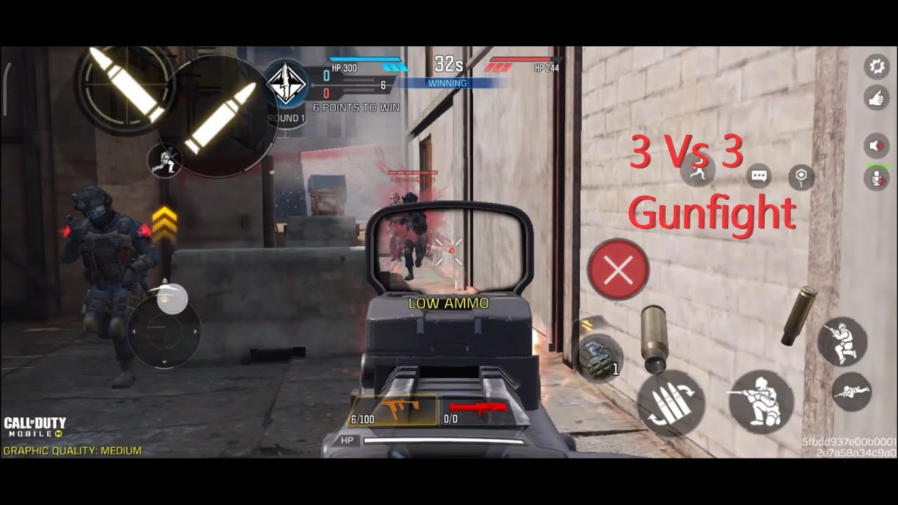 Call of Duty : Mobile 3 Vs 3 Gun Fight - YouTube