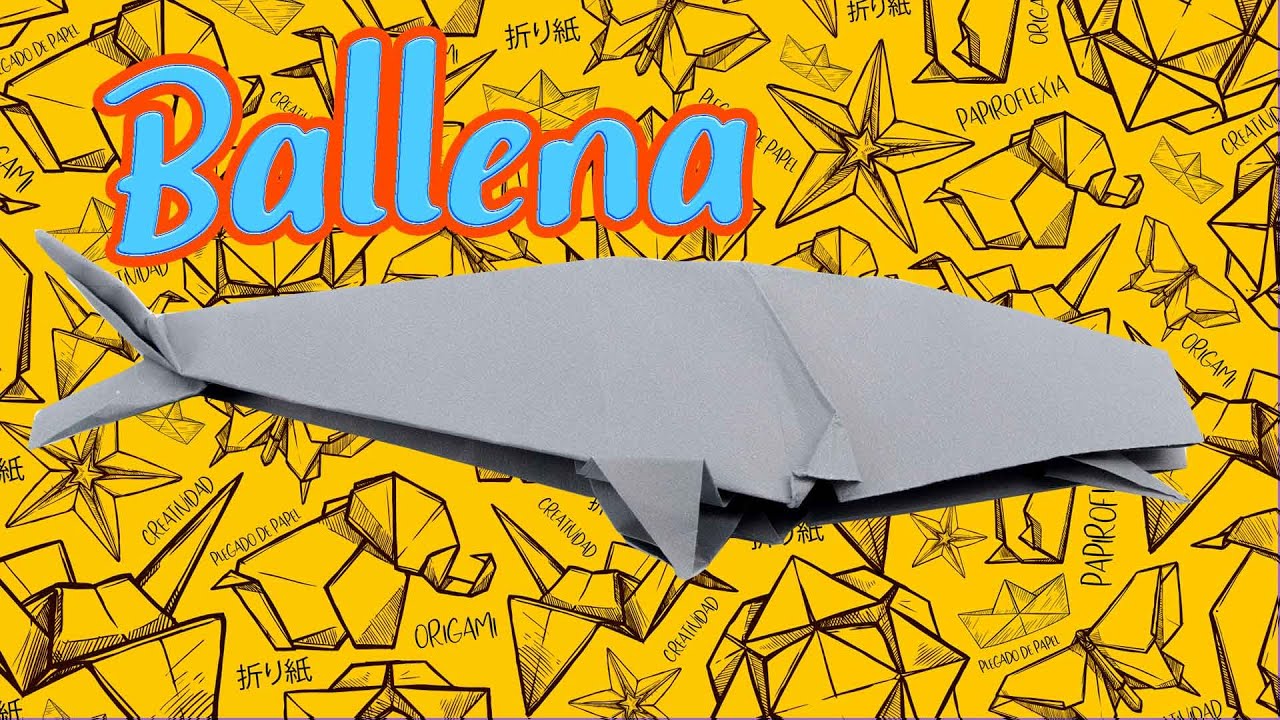 🐳🐳Cómo hacer una ballena de papel paso a paso🐳🐳 - YouTube