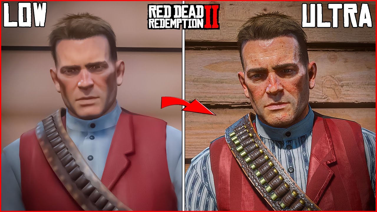 LOW vs ULTRA! GRAPHICS COMPARISON in RED DEAD REDEMPTION 2! | RDR 2 ...