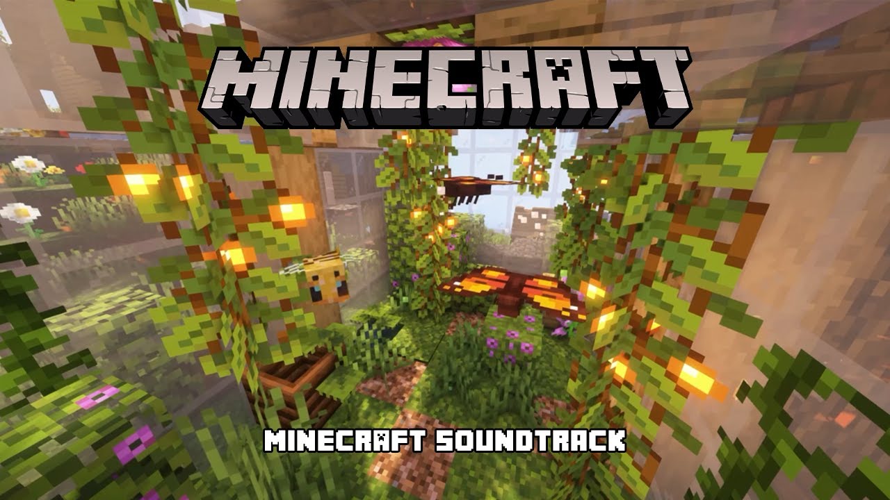 butterfly garden 🌺 minecraft music for study, work, sleep to relax your ...