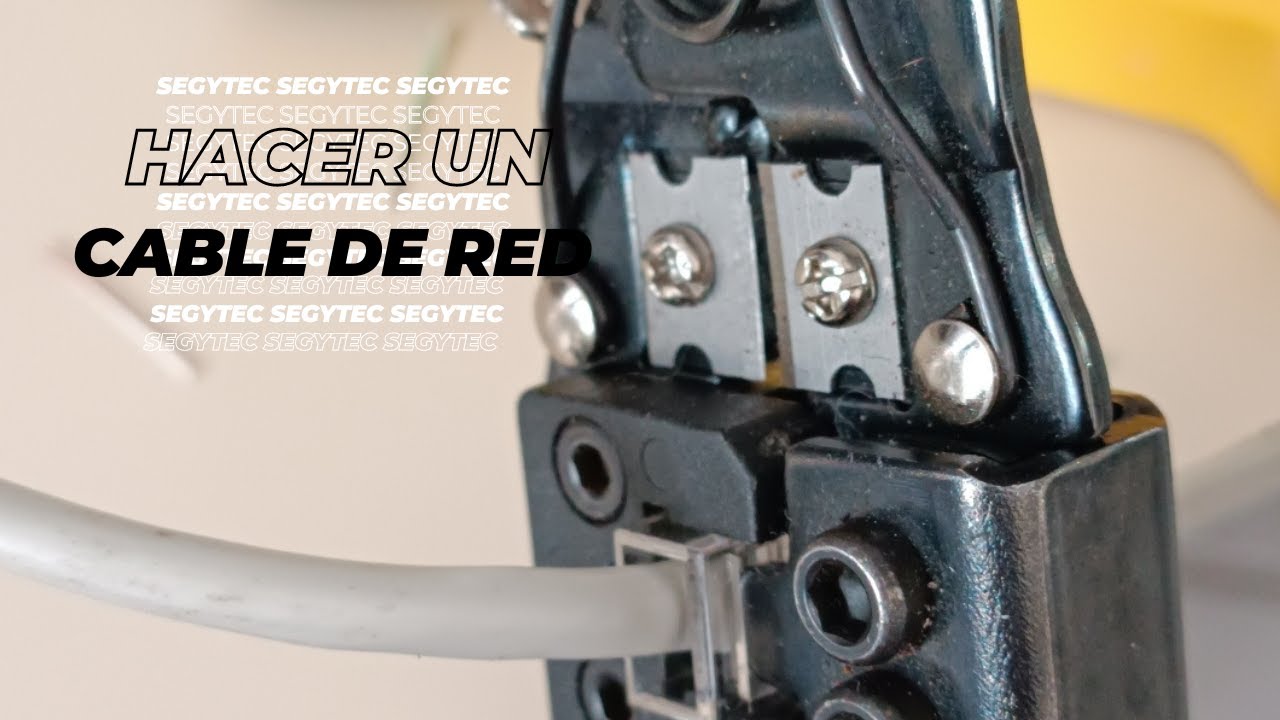 Como hacer un cable de red - Ponchar cable UTP - YouTube