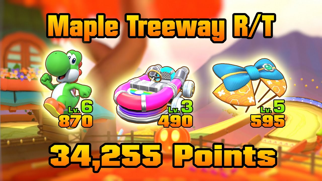 Mario Kart Tour — Halloween Tour ～ Maple Treeway R/T ～ 34,255 Points ...