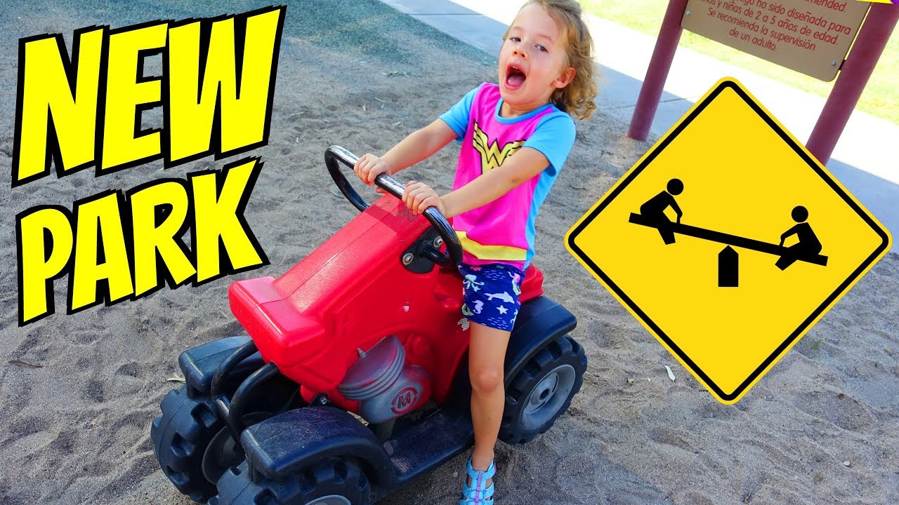 NEW PARK FOR THE KIDS TO PLAY IN!!! Playground Family Fun + Popcorn One ...