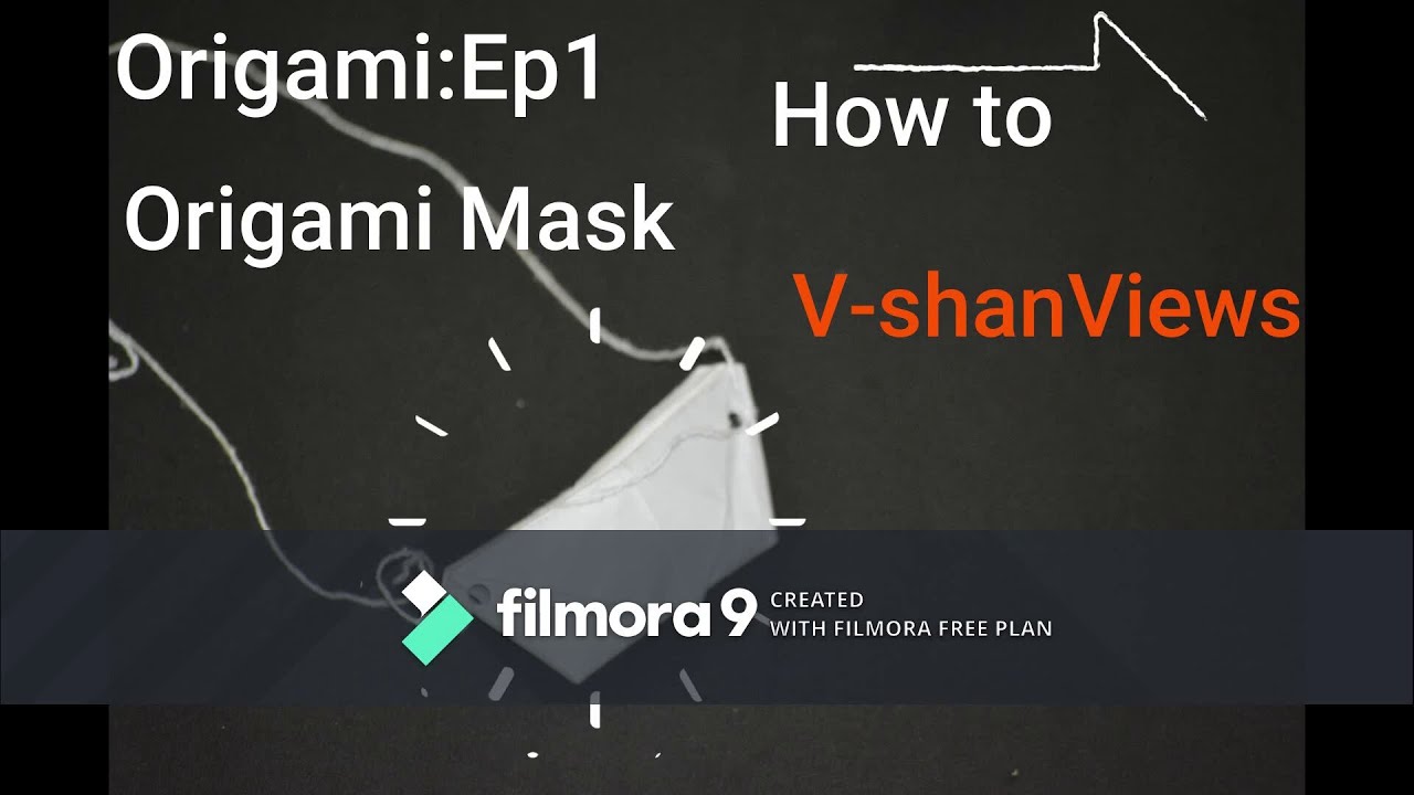Origami Mask Easy and Simple V-shanViews - YouTube