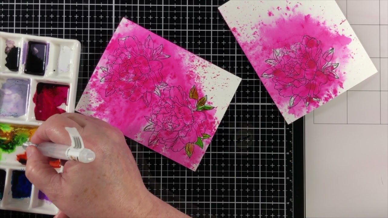Watercolor Splatter technique! - YouTube