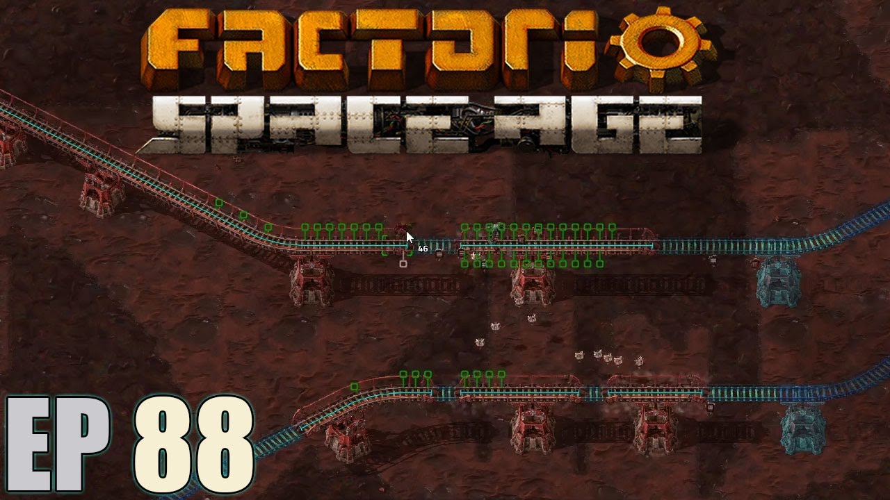 Factorio Space Age - Let's Play Ep 88 - Rails and Rails and Rails and ...