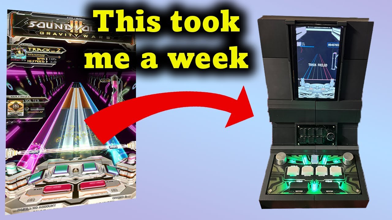 I made a mini Sound Voltex cabinet - YouTube