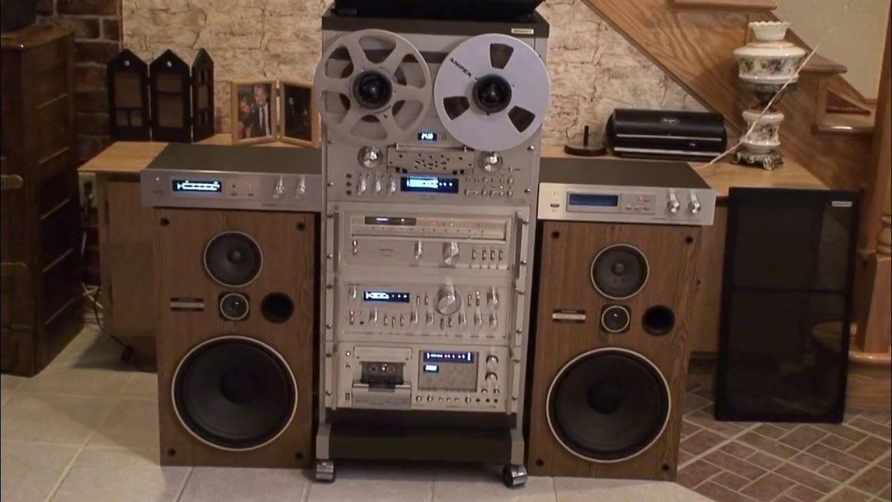 Pioneer Vintage Stereo system & rack - YouTube