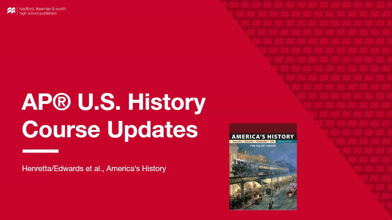 AP® U.S. History Course Updates - YouTube