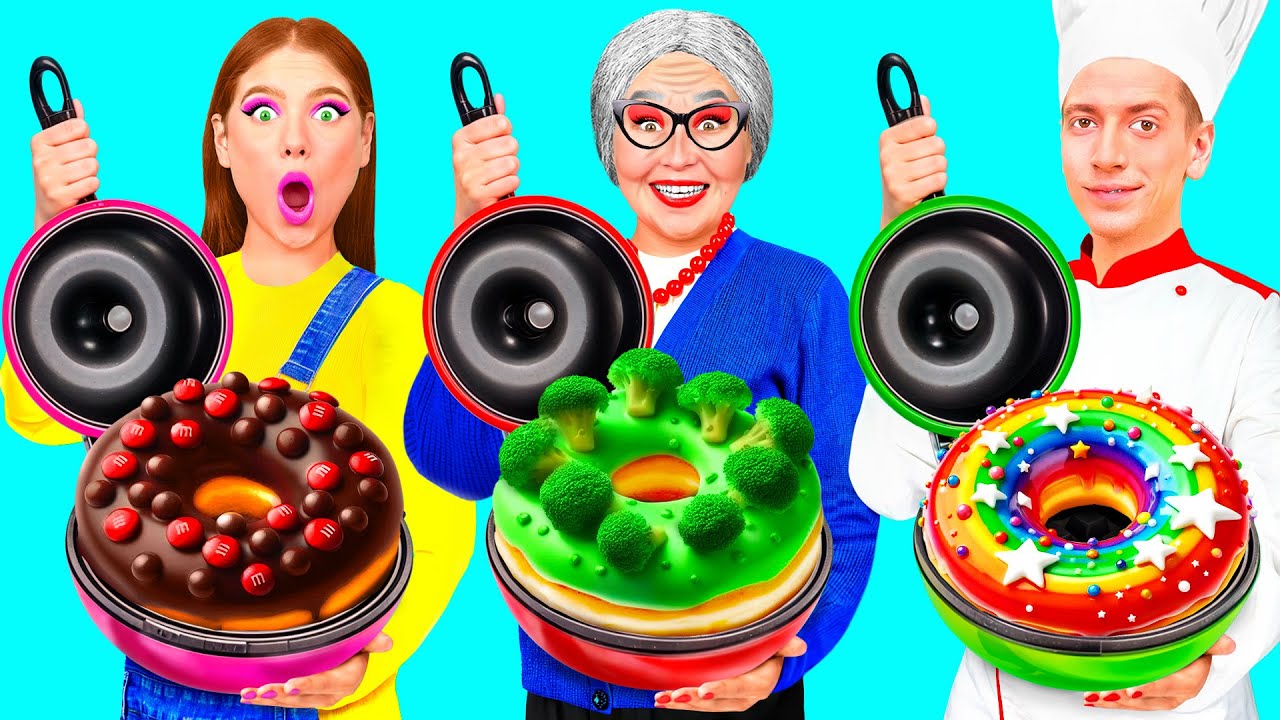 Me vs Grandma Cooking Challenge | Funny Food Challenges by BooGaGa ...