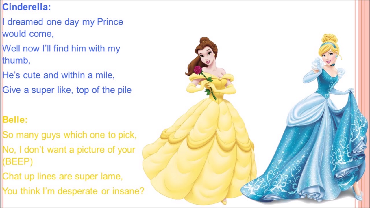 Disney Princess On Tinder Lyrics - YouTube