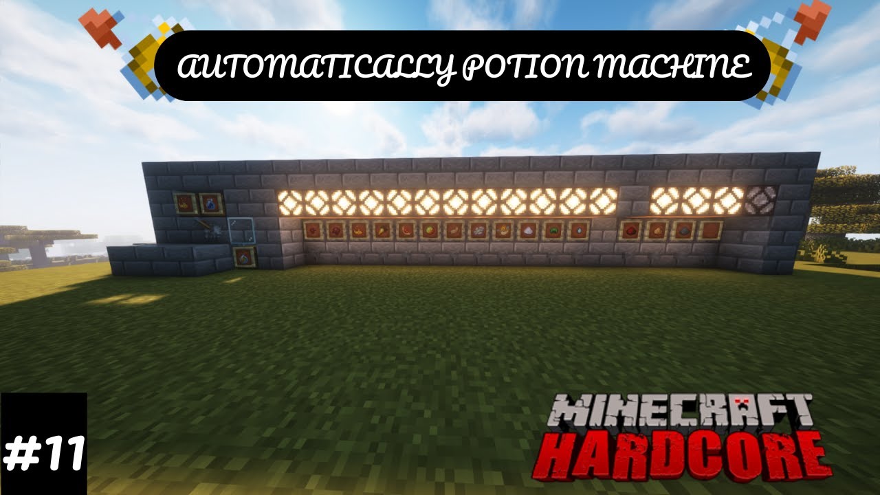 I Made Automatic Potion Machine | Minecraft Hardcore Gamplay #11 - YouTube