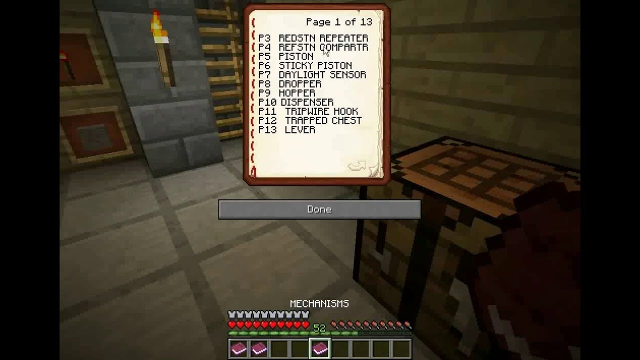 Minecraft Tutorial - How to keep crafting notes in game - YouTube