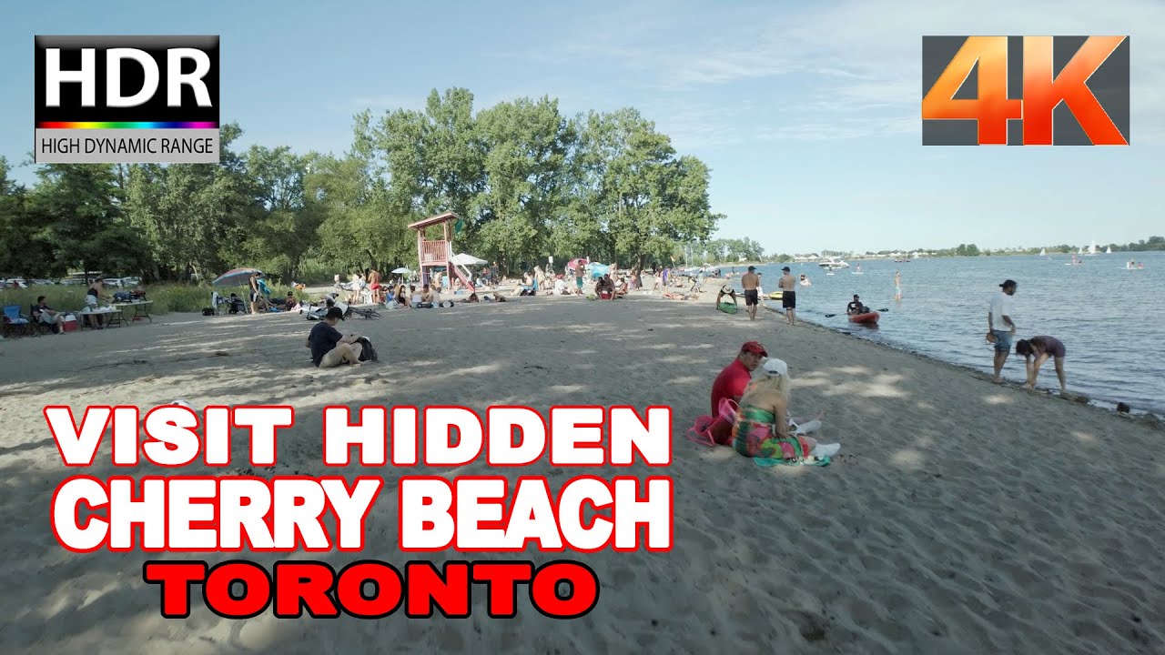 🇨🇦【4K HDR】A Virtual Tour: Toronto Beach Walk- Cherry Beach Near ...