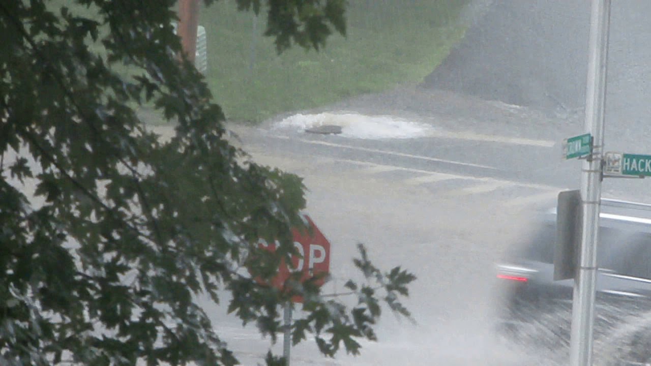 Hackett storm sewer overload by Crown and Clarabarton - YouTube