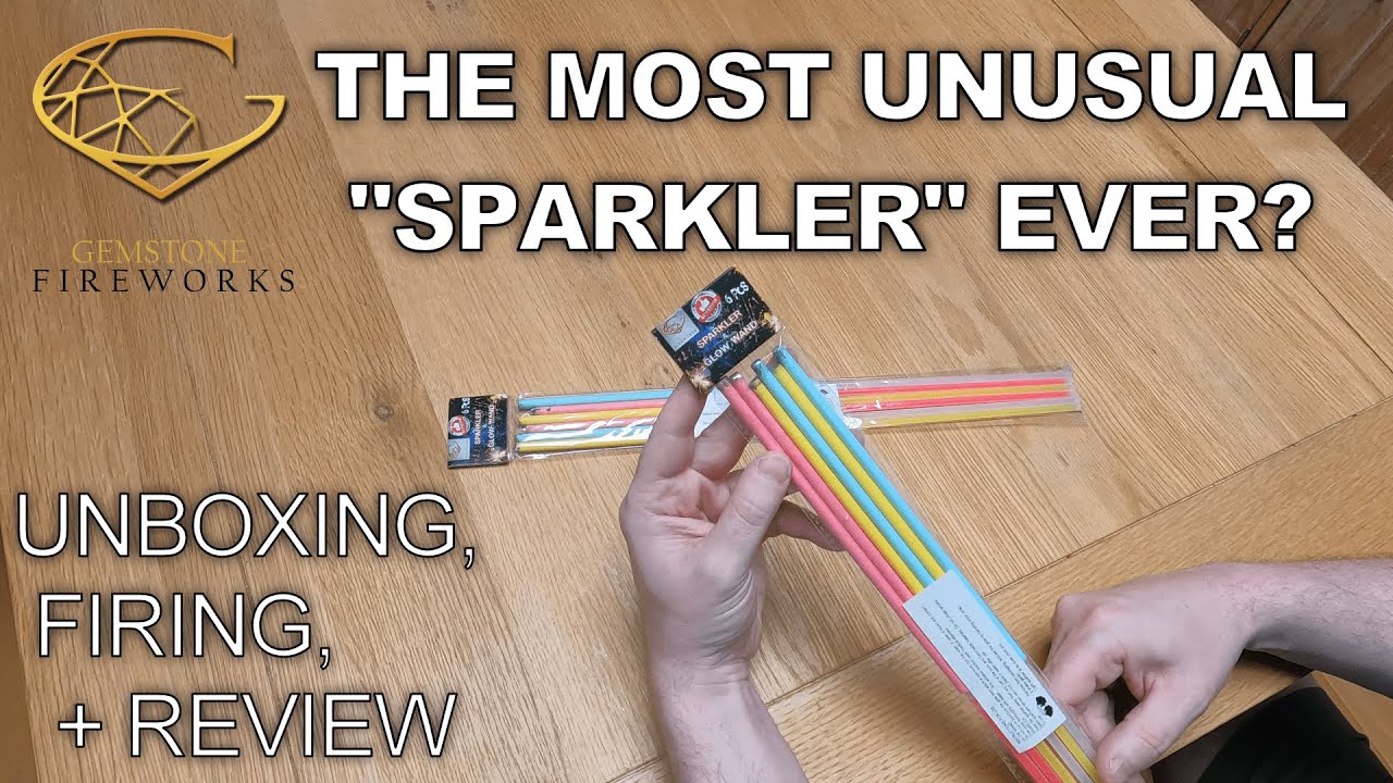 The Most Unusual "Sparkler" ever? - Gemstone Fireworks' "Sparkler & Glow Wand" Review - YouTube