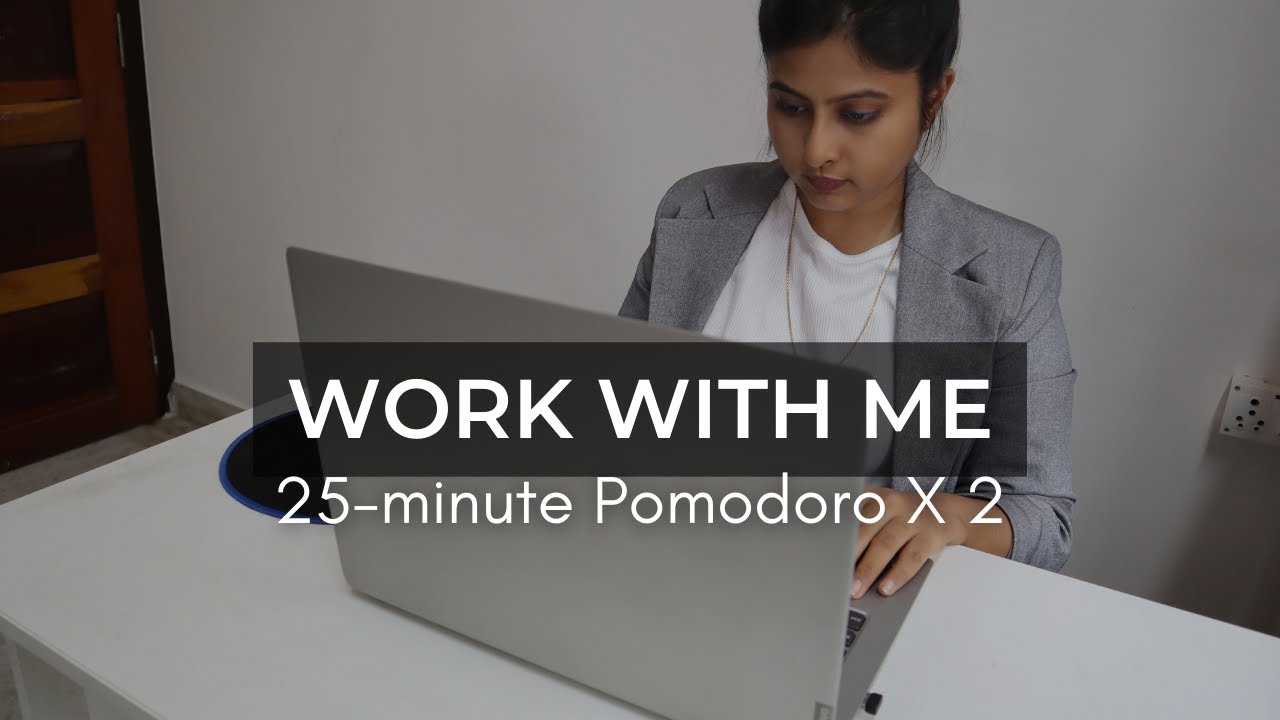 Real-time work with me | Pomodoro | soft music no distraction | 25 ...