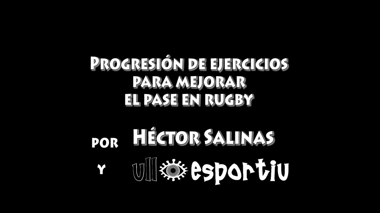 Progresión de ejercicios para mejorar el pase en rugby - YouTube
