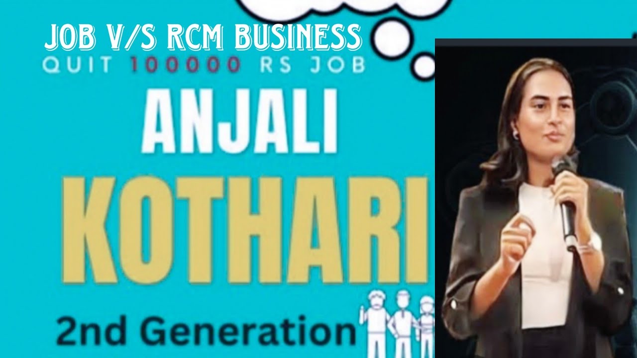 Miss Anjali Kothari Clear kar diya JOB vs Business l Mr.Mukesh Kothari ...