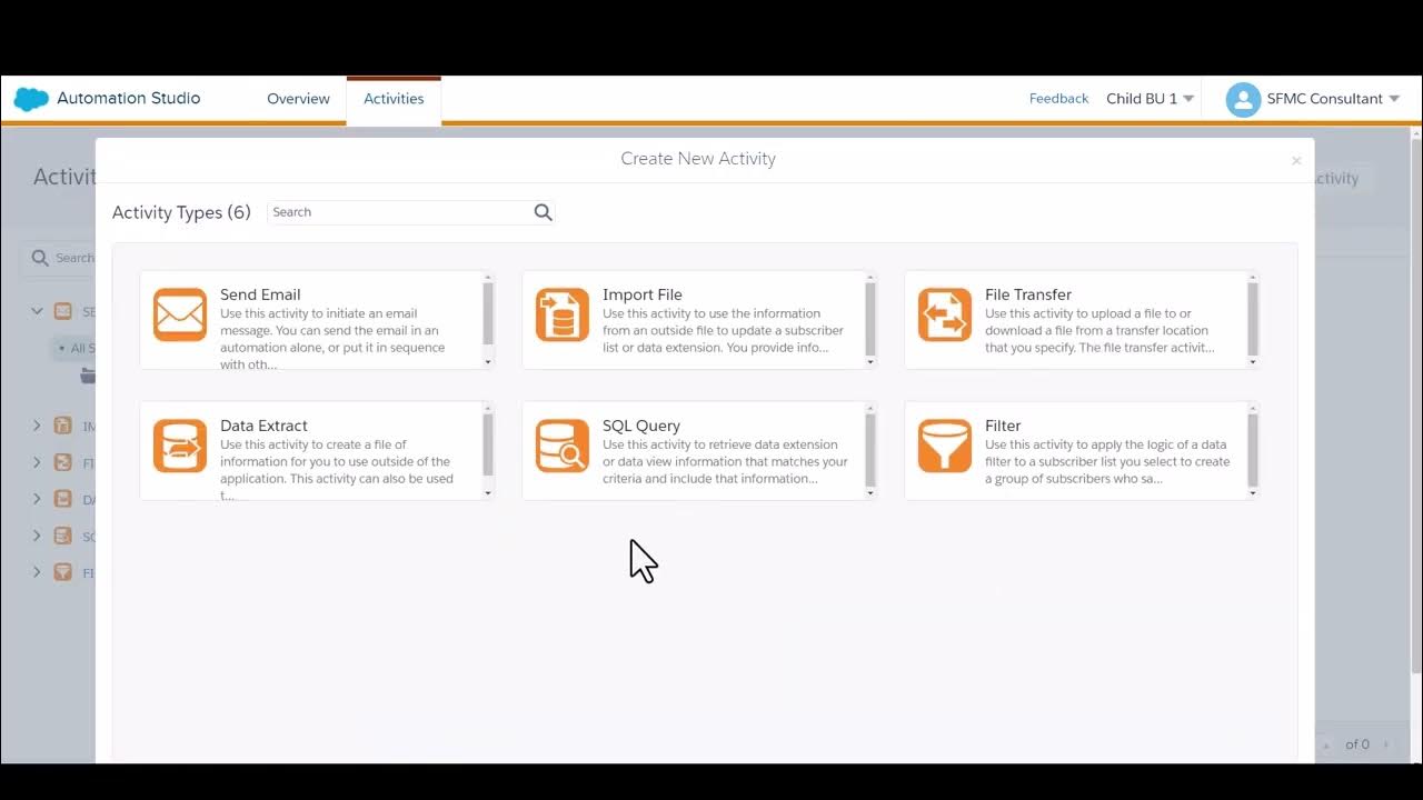 Salesforce Marketing Cloud SQL Query Activity Quick Easy - YouTube