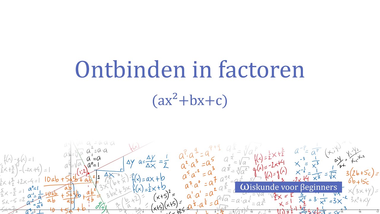 Ontbinden in factoren - YouTube