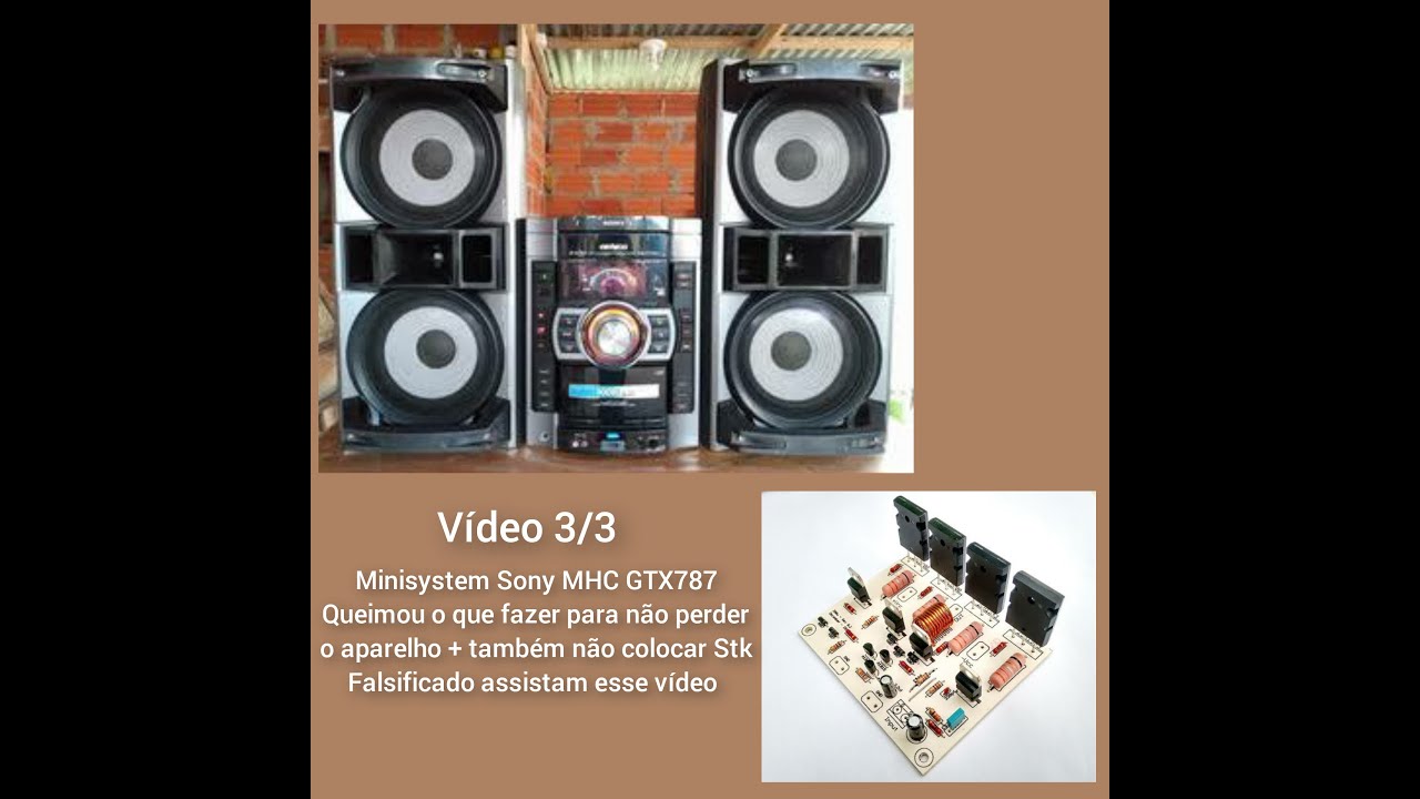 Minisystem Sony GTX MHC-787 VIDEO 3 Funções da placa Decodoficadora ...