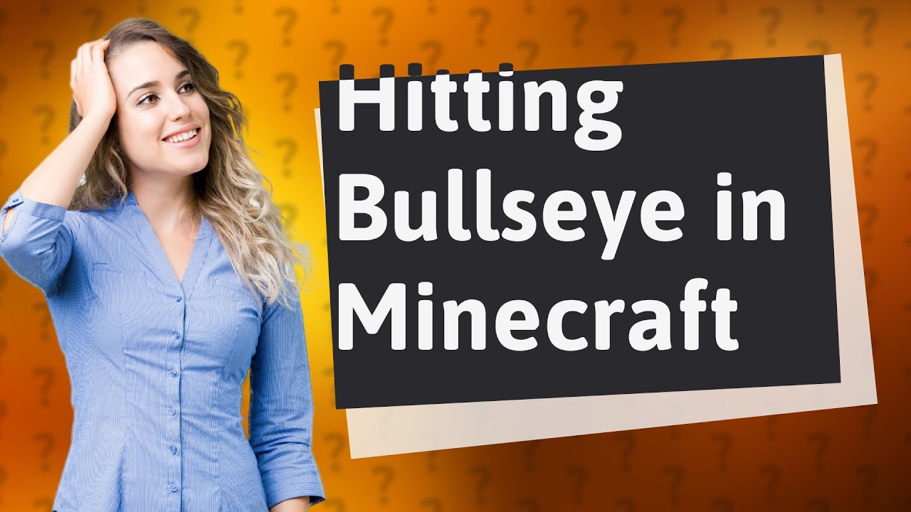 How do you hit a bullseye in Minecraft? - YouTube