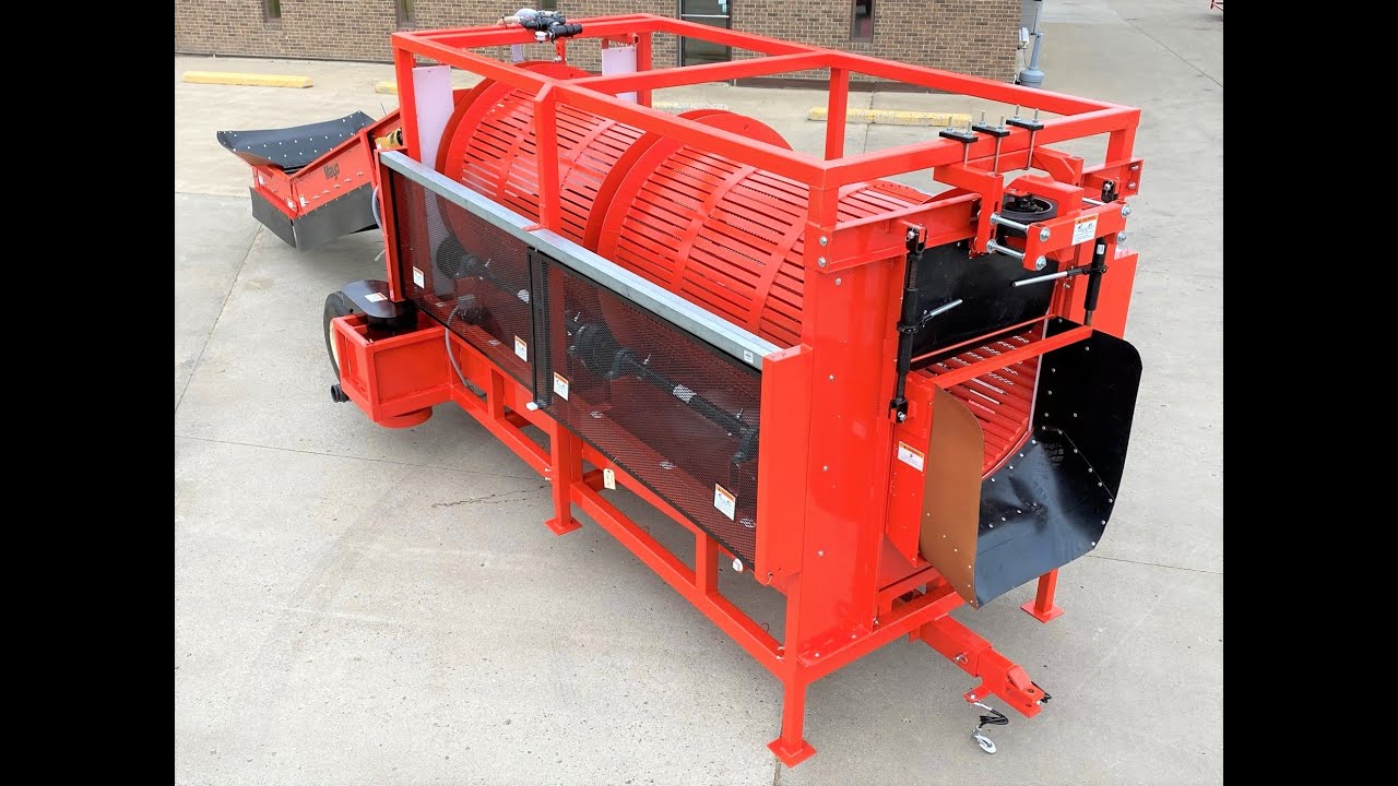 Mayo Barrel Washer for Potatoes and Vegetables - YouTube