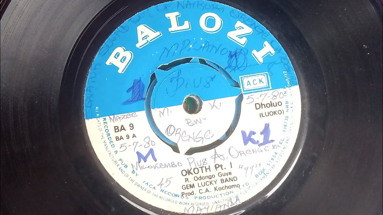 OKOTH PT 1 & 2. BY RICHARD ODONGO GUYA.GEM LUCKY BAND. BALOZI 09 - YouTube