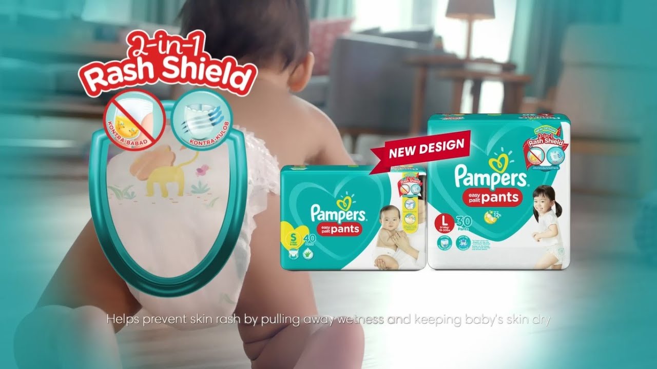 Switch to NEW Pampers Pants 2-in-1 Rash Shield! - YouTube