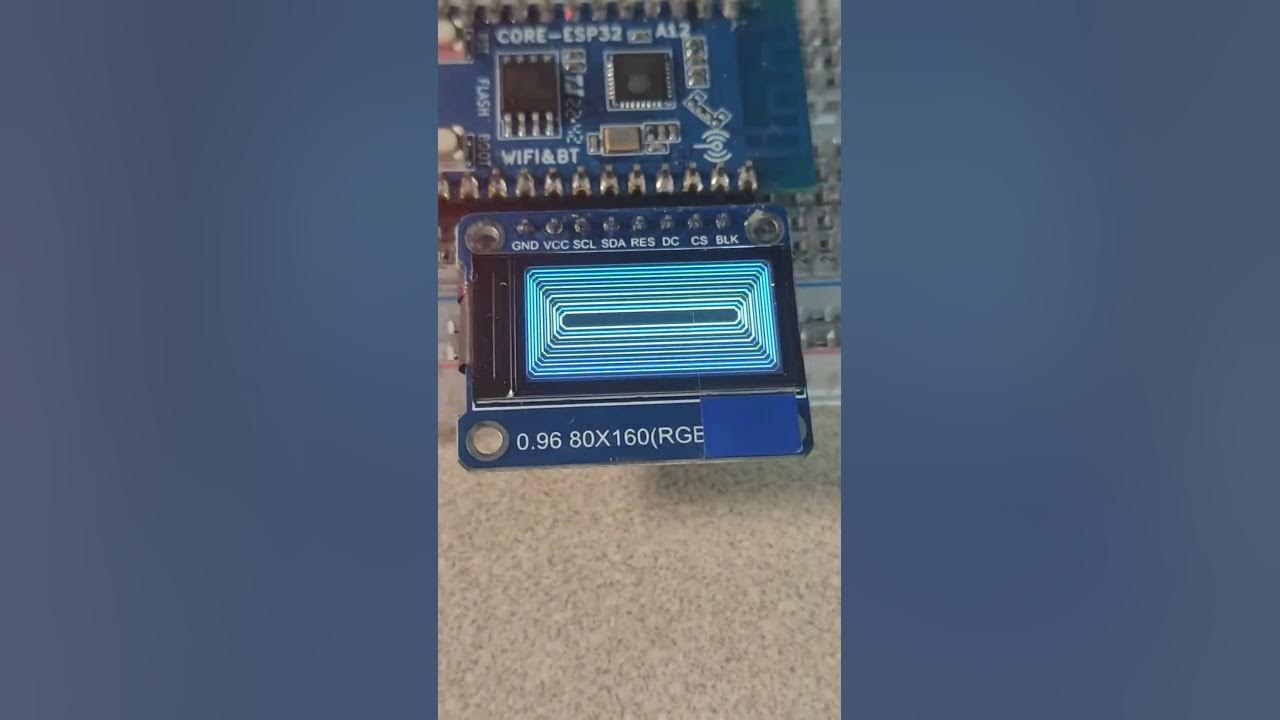 Illuminating the TFT ST7735S display using the ESP32 - YouTube