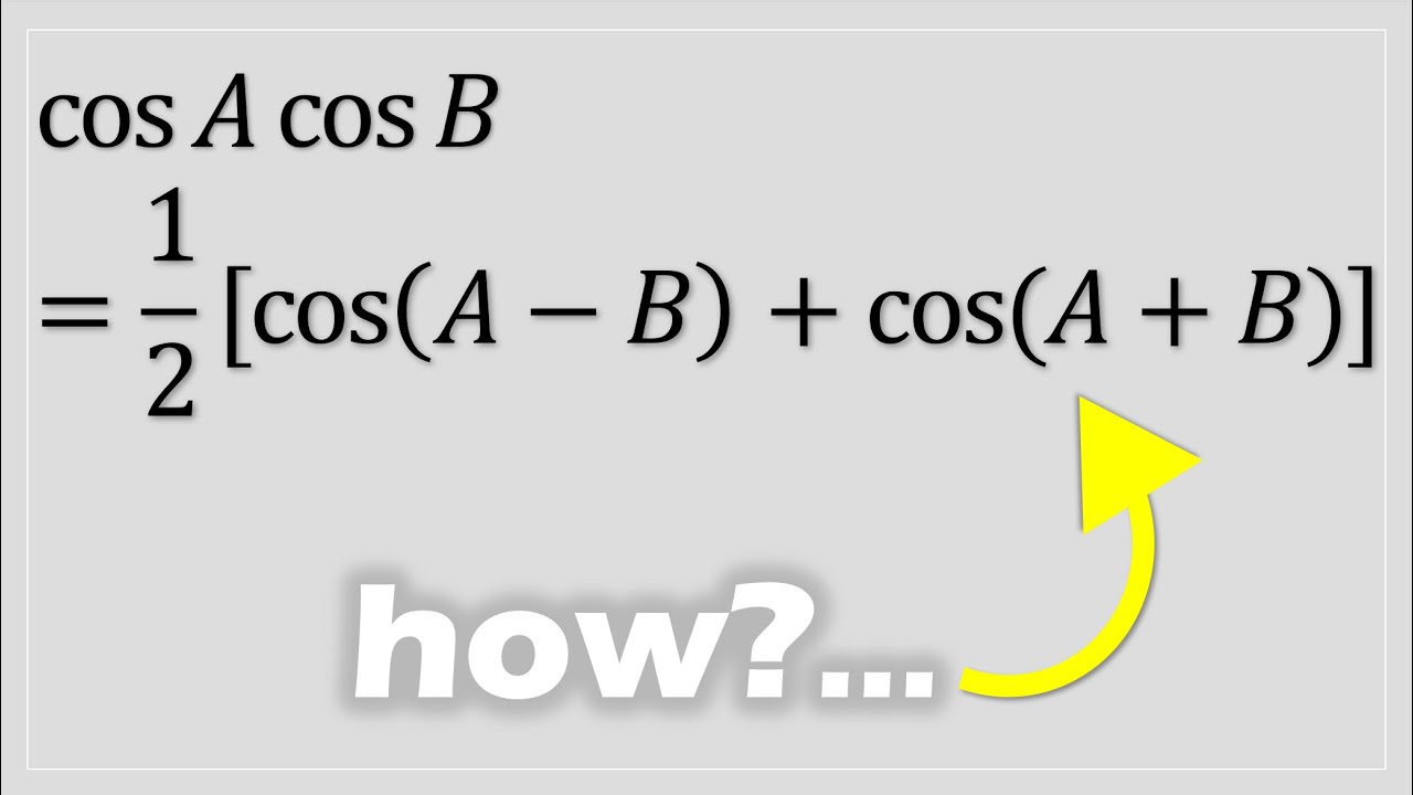 cosAcosB Proof - YouTube