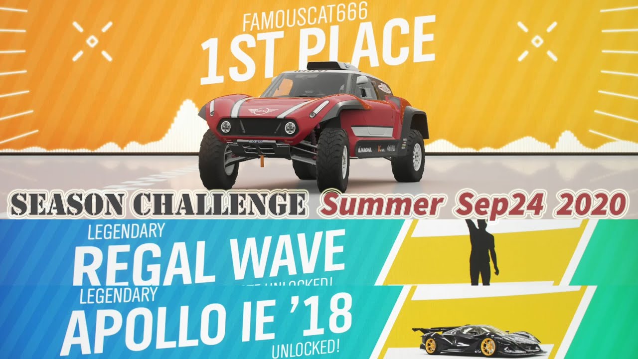 Forza Horizon 4 - How to win Regal Wave Emote on Summer Season Event ...