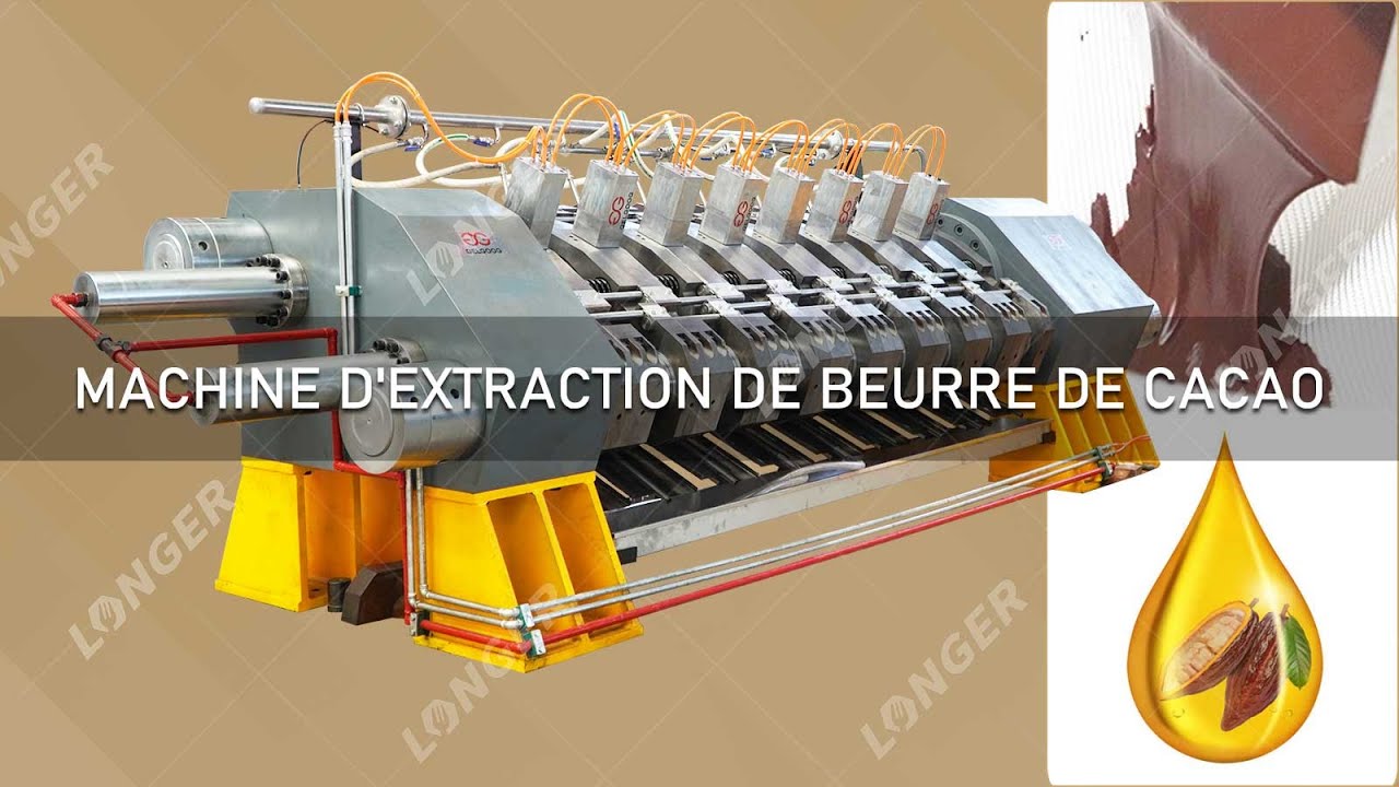 Machine D'Extraction De Beurre De Cacao Entièrement Automatique - YouTube