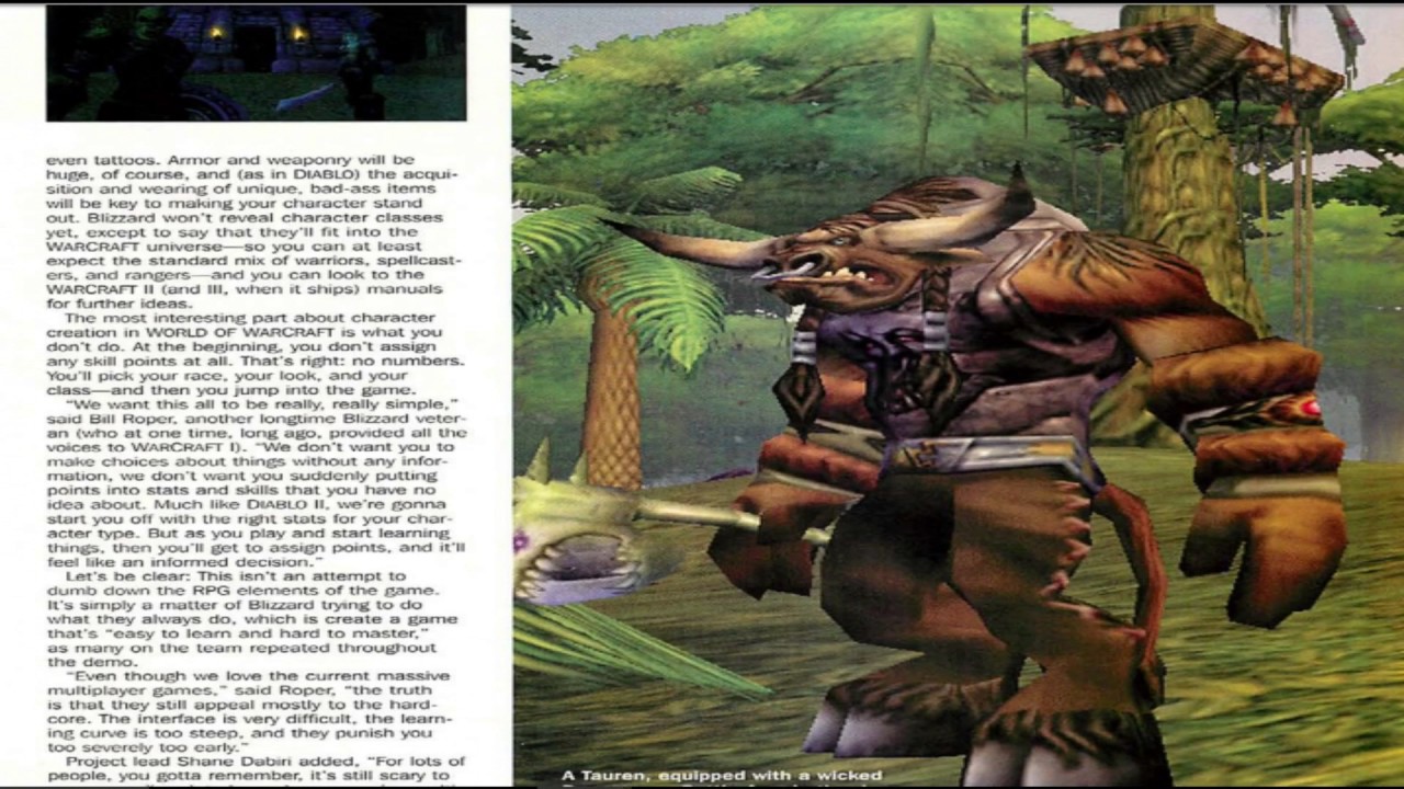 Reading a 2001 Exclusive Article about what World of Warcraft was ...