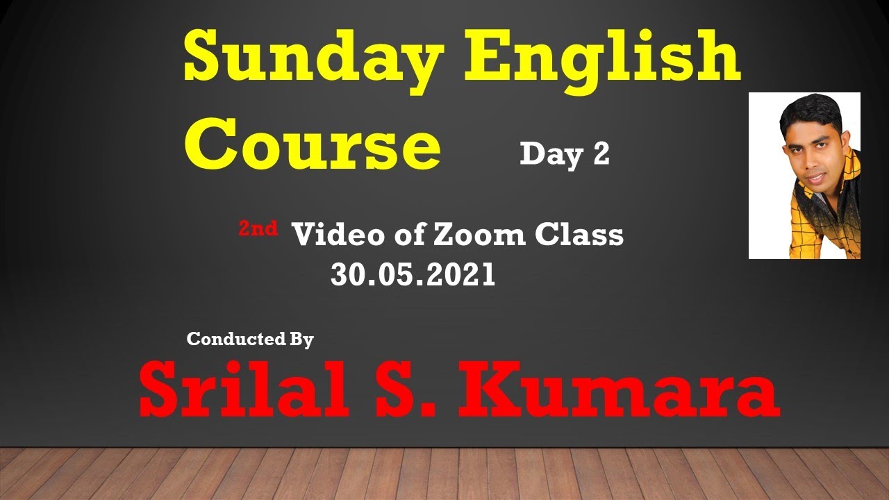 Sunday English Course Day 2, Second Video - YouTube